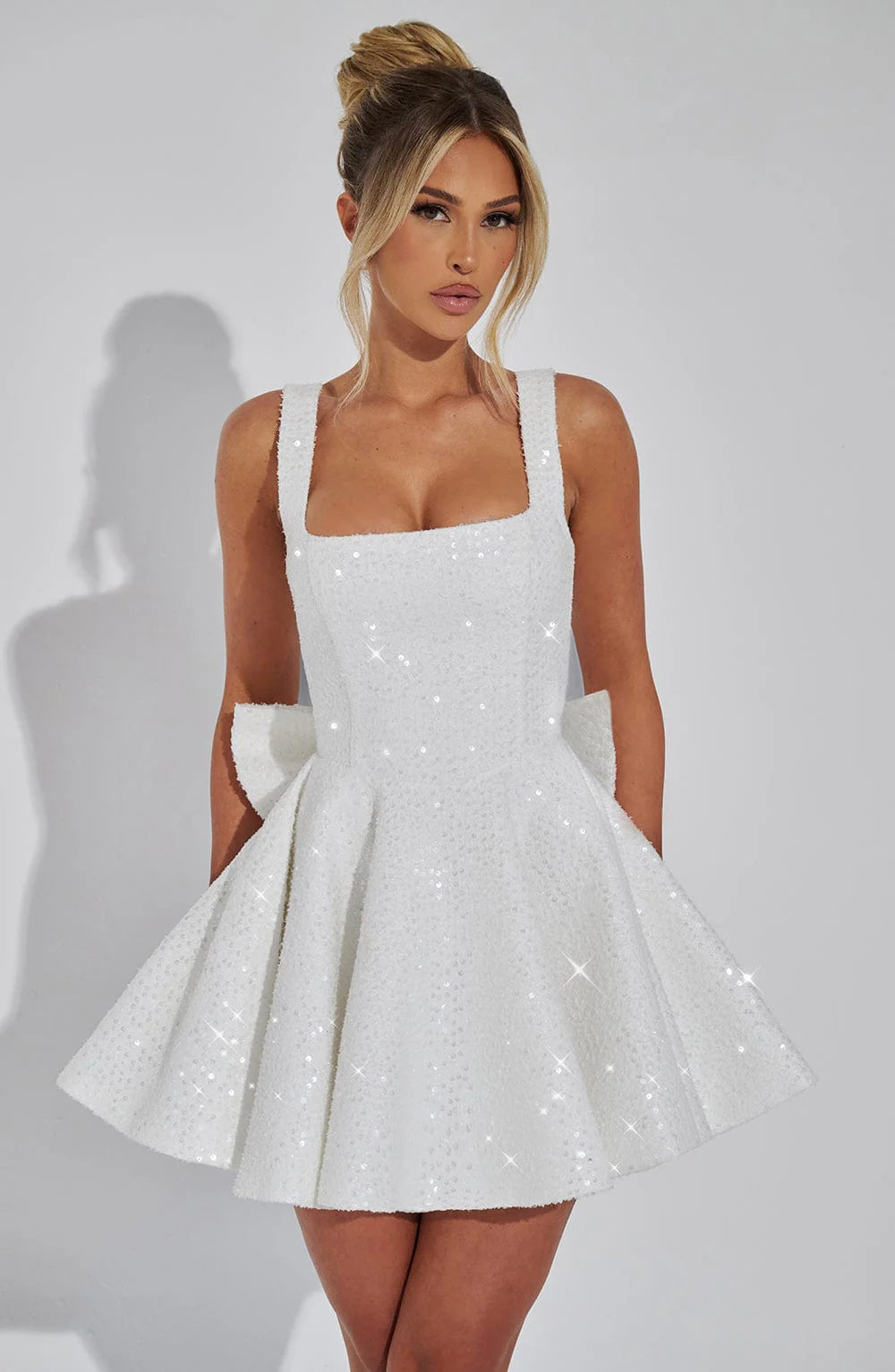 Luna Bow Mini Dress